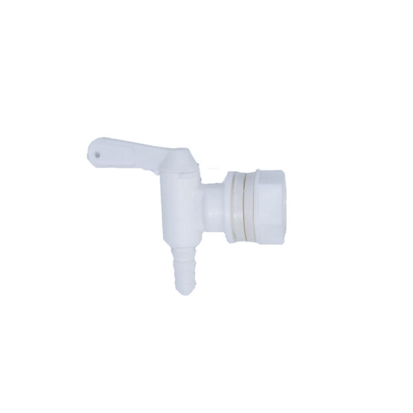 White Tap with Back Nut - iBrew Singapore Homebrewing Equipment