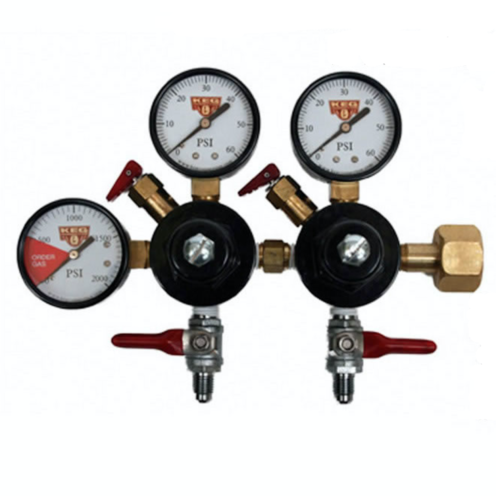 Triple Gauge Dual Pressure Gas Regulators - iBrew Singapore Homebrewing ...